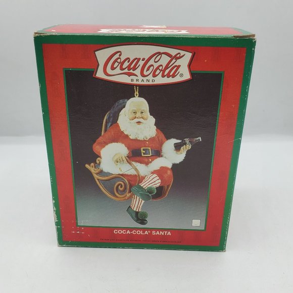 Coca Cola | Holiday | New Vintage Coca Cola Santa Ornament | Poshmark